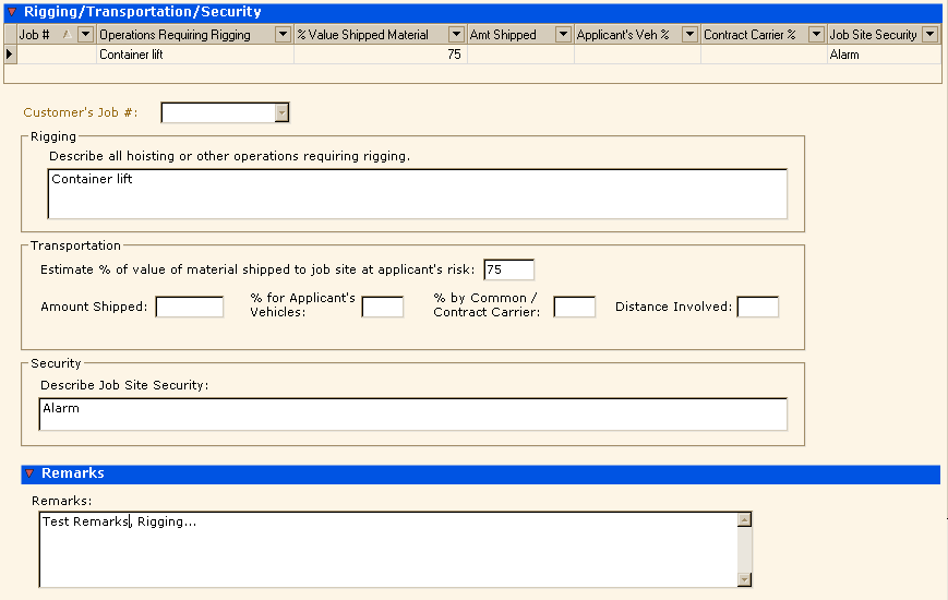 Form Field Map: Installation/Builders Risk Section (ACORD 147)