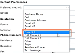 Preferred Contact Method Update