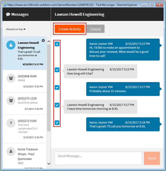 Vertafore Text Messenger Overview