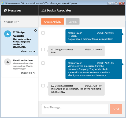 Vertafore Text Messenger Overview