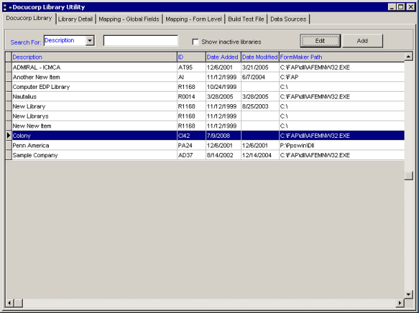 Setup Docucorp Parser