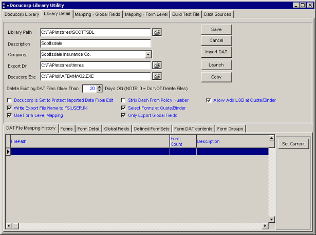 Setup Docucorp Parser