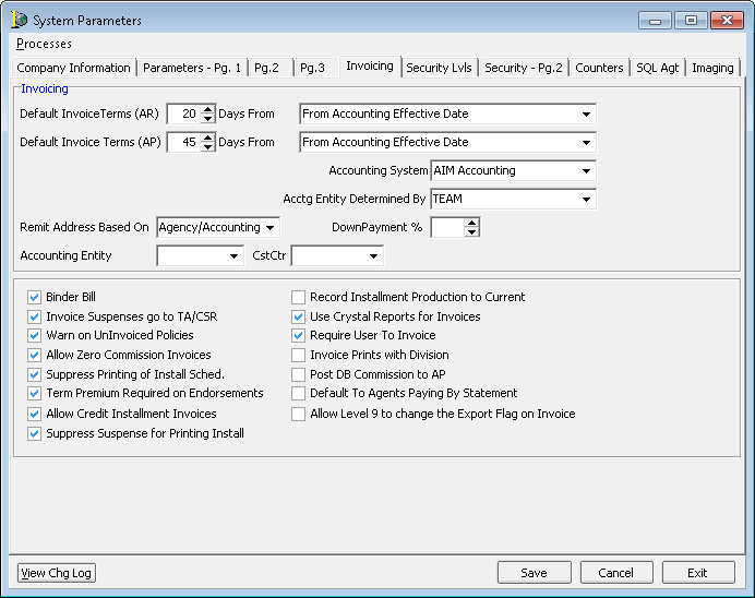 Setup Installment Billing