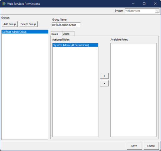 Web Services Permissions