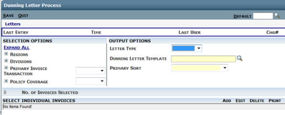 Create Dunning Letters in a Batch